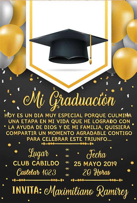 Textos Para Invitaciones De Graduacion De Bachillerato Graduacion De