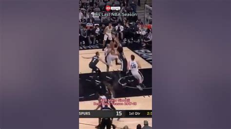 A Magnificent Play By Manu Ginobili Nba Highlights Youtube