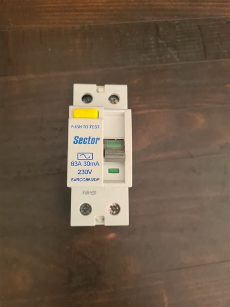 Sector Svrccb63dp 63a 30ma Type Ac Rcd Dp 63 Amp Iecbsen 61008 Rccb
