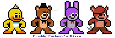8 Bit Five Nights At Freddys Fnaf 4 Bullies Pixel 8 Bit Freddy 8