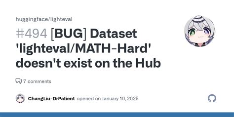 Bug Dataset Lightevalmath Hard Doesnt Exist On The Hub · Issue