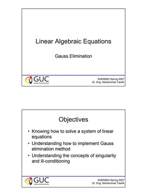 Gauss Elimination Methodpptx