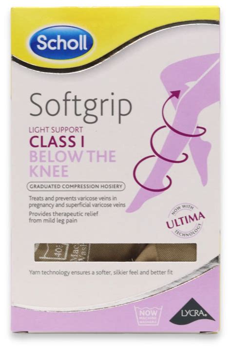 Scholl Softgrip C1 Knee Natural Small Medino