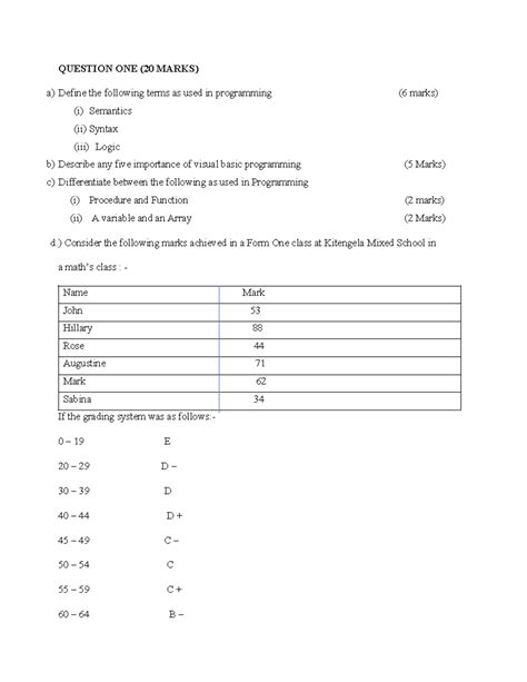 Vb Final Visual Basic Programming Notes And Key Concepts Studocu