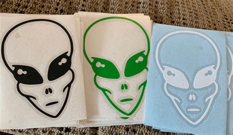 Alien Vinyl Decalsalien Decal Ufo Decal Alien Sticker Ufo Sticker