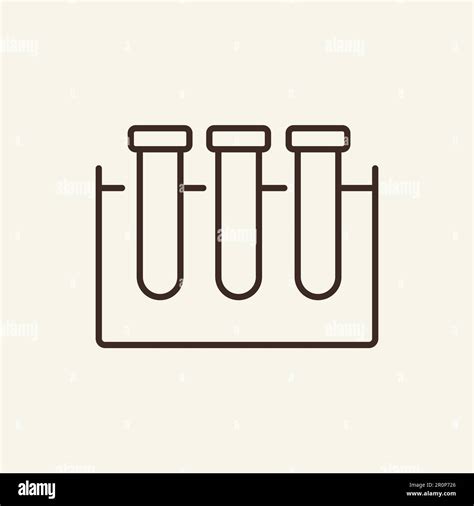 Lab Test Tubes Line Icon Stock Vector Image And Art Alamy