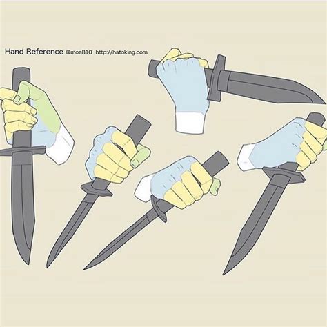 Hand Holding Dagger Reference Hand With Knife Drawing Reference Hand