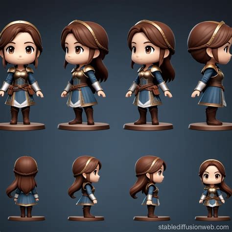 Chibi Anime Medieval Rpg Character Sprite Sheet Stable Diffusion Online