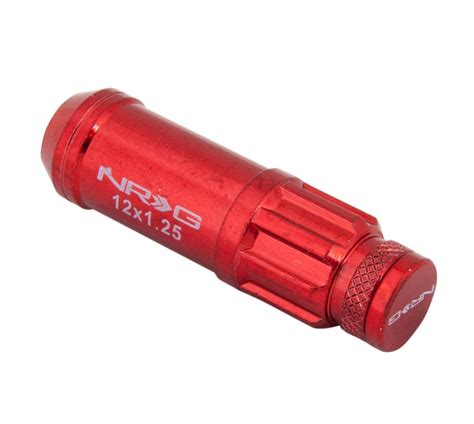 Nrg 700 Series M12 X 125 Steel Lug Nut Wdust Cap Cover Set 21 Pc Wl