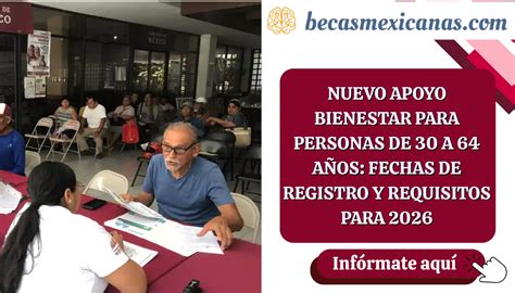 Apoyo Bienestar 30 A 64 Años Registro Y Requisitos 2026