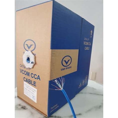 Cáp Lan Cat6e Cca Utp 23awg 4prs Solid Pvc Viễn Thông Quang Thắng
