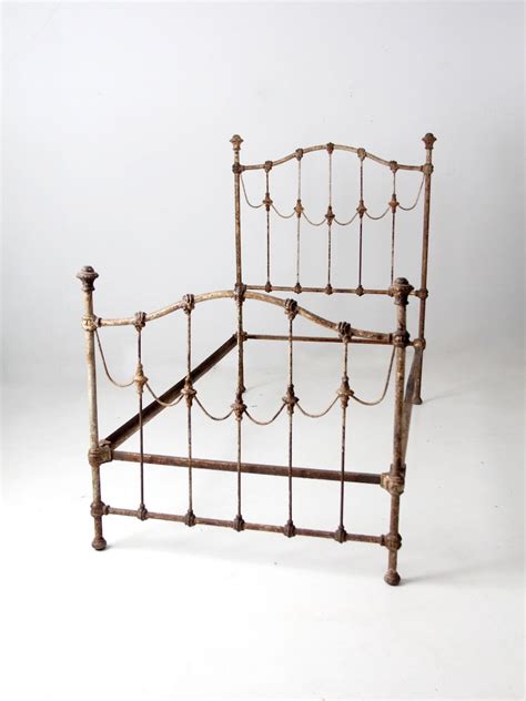 Antique Victorian Iron Twin Bed Etsy
