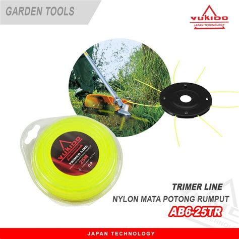 Jual Trimer Line 25m Tali Senar Nylon Cutter Mesin Potong Rumput