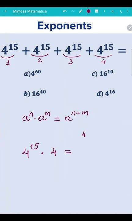Adding Exponents With The Same Base 2 Maths Mathematicsexponents