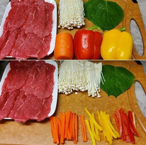 소고기야채말이찜