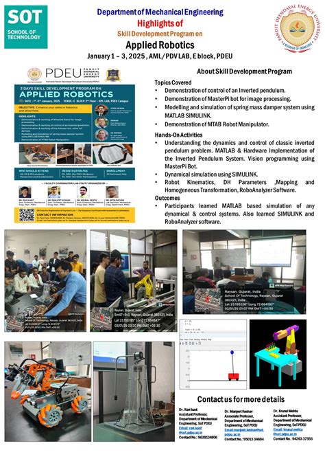 Robotics Innovation Skilldevelopment Matlab Simulink Pdeu