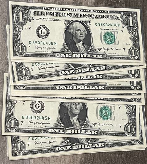 1963b One Dollar Bill Uncirculated Federal Reserve Note Frn Free