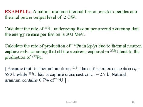 Neutron Cycle In An Infinite Thermal Reactor A
