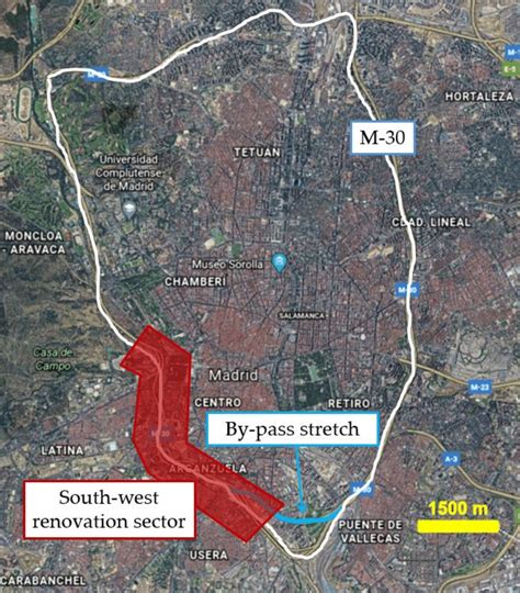 Location Of The M 30 Ring Road And Surrounding Districts South West