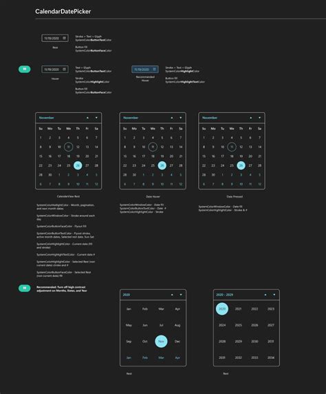 Calendar Datepicker Hc Style Updates Remainder X2 By Tashatitova · Pull Request 6228
