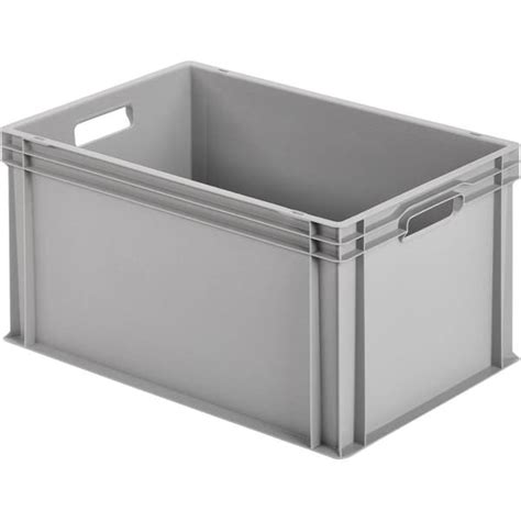 Alutec 75010 Plastlåda Sluten B X H X D 600 X 320 X 400 Mm Grå 1 St