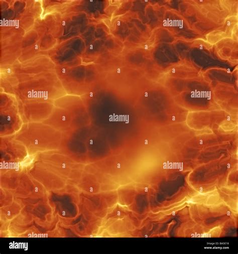 Rendererd Illustration Of Fiery Explosion And Flames Texture Stock
