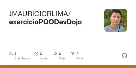 Github Jmauriciorlima Exerciciopoodevdojo