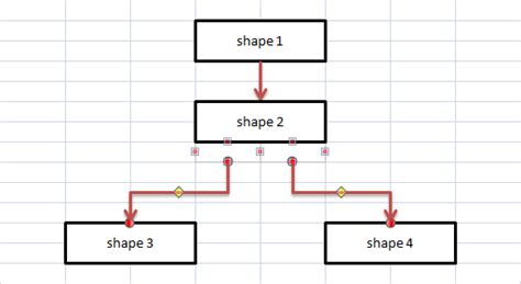 flowchart connector lines in excel breezetree
