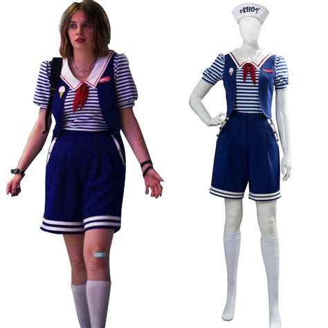 Tv Stranger Things 3 Scoops Ahoy Robin Cosplay Costume Halloween Carni Coshduk