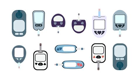 Premium Vector Electronic Glucometer Set Device For Selfdetermination