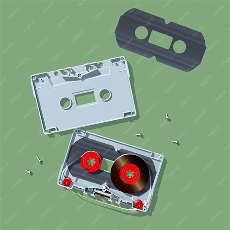 Premium Vector Music Cassette Tape Detail