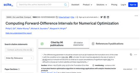 Computing Forward Difference Intervals For Numerical Optimization