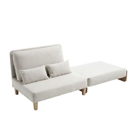 Chenille Upholstered 3 In 1 Convertible Sleeper Foldable Sofa Bed