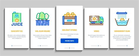 Juice Production Plant Onboarding Elements Icons Set Vector 17348920 Vector Art At Vecteezy