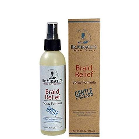 Dr Miracles Braid Relief Spray Formula Gentle 6 Oz Braid Maintenance Products