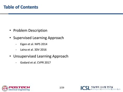 Survey On Monocular Depth Estimation Ppt