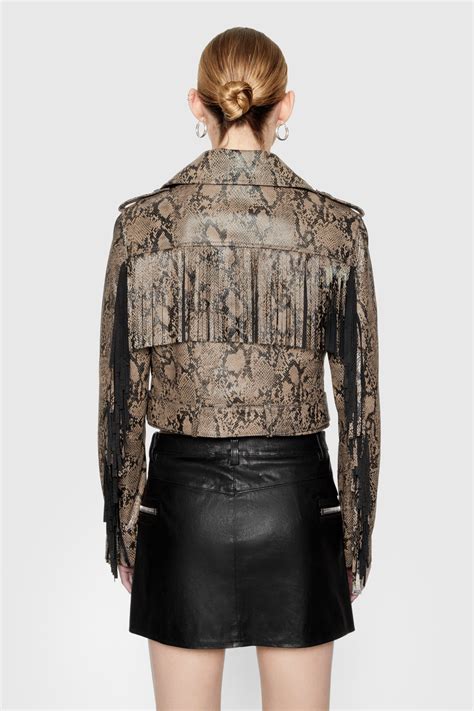 Janis Python Fringe Moto Rebecca Minkoff