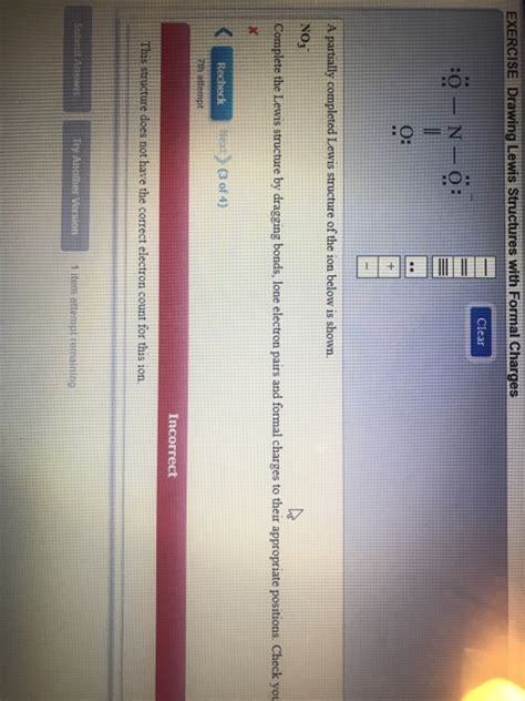 Solved Exercise Drawing Lewis Structures With Formal Charges