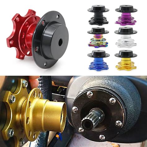 Adaptador Universal De Cubo De Liberación Rápida Para Volante De Aluminio Kit Boss Extraíble A
