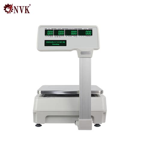 30kg Electronic Barcode Label Printing Weighing Scales Cash Register Barcode Scale