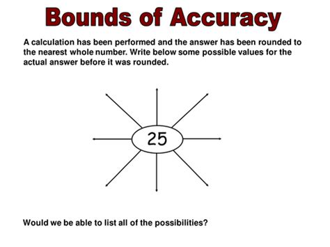 Bounds Of Accuracy Resources Teaching Resources