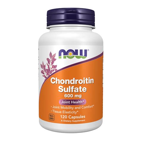 Now Foods Chondroitin Sulfate 600mg 120 Capsules Mx