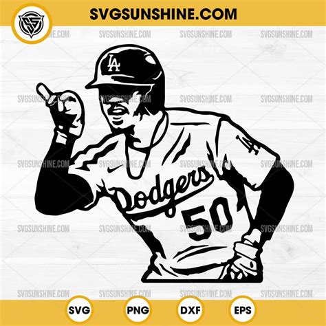 Mookie Betts 50 Svg Png Los Angeles Dodgers Players Svg