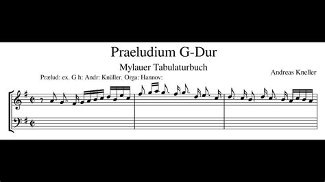 Andreas Kneller Praeludium G Dur Youtube