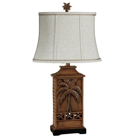Antique Banana Leaf Brown Table Lamp Nightlight