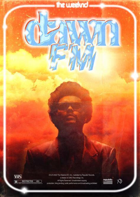 The Weeknd Dawn Fm Custom Poster Rfreshalbumart