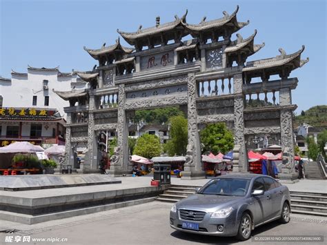 凤凰古城牌坊摄影图 建筑摄影 建筑园林 摄影图库 昵图网