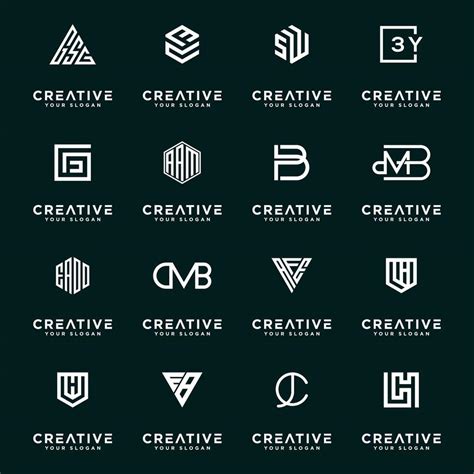 Modern Minimalist Monogram Logo Logo 29098396 Vector Art At Vecteezy