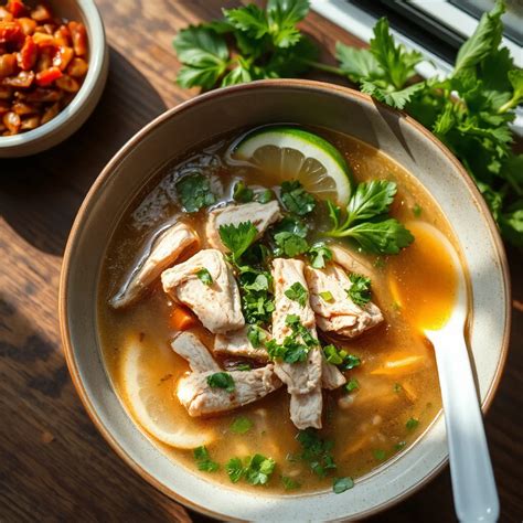 Homemade Chicken Pho Soup Authentic Vietnamese
