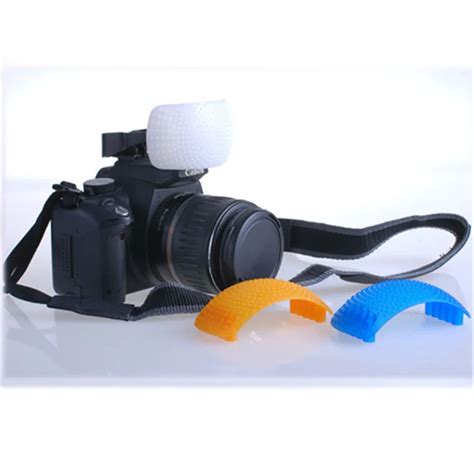 3pcs Set White Blue Orange Pop Up Flash Diffuser For Nikon Fujifilm Canon Sony Pentax Pannasonic